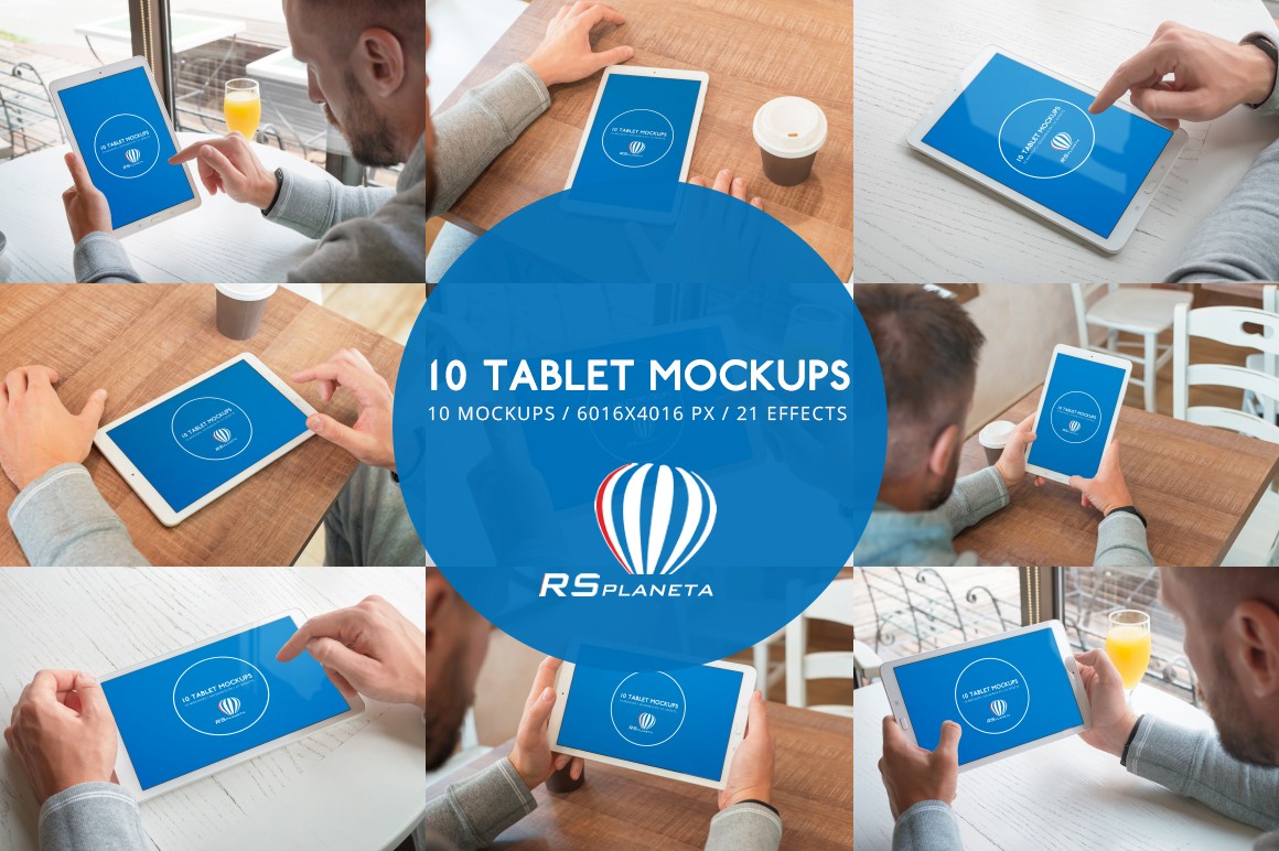 10 Tablet Mockups – RSplaneta – Graphic Design