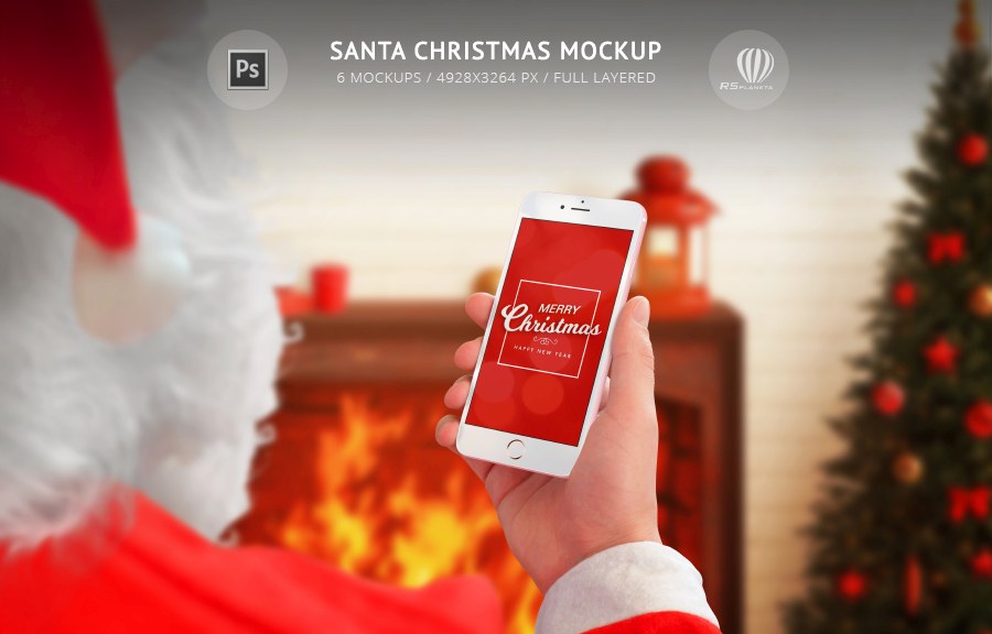 Santa Christmas Mockup – RSplaneta – Graphic Design