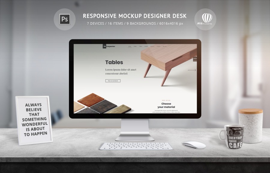 Responsive Mockup Designer Desk – RSplaneta – Graphic Design