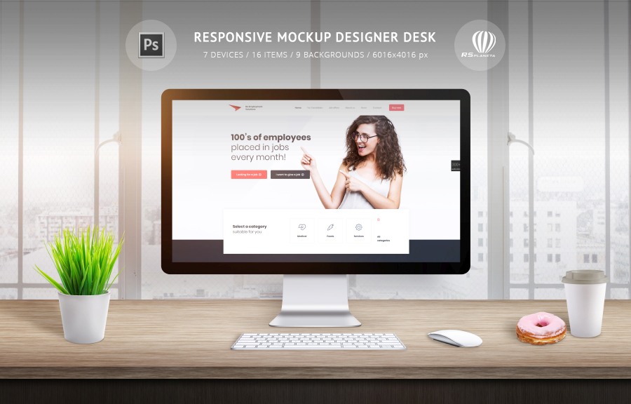 Responsive Mockup Designer Desk – RSplaneta – Graphic Design