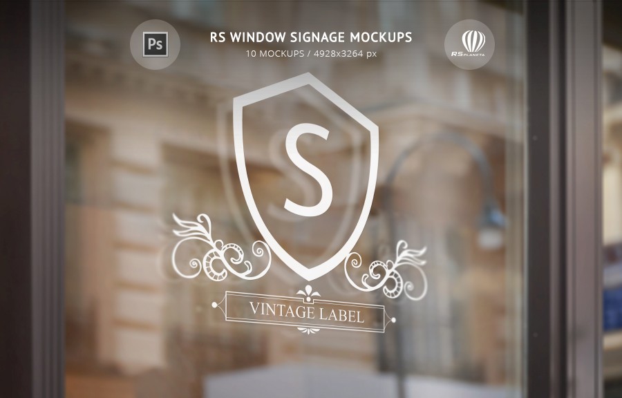 RS Window Signage Mockups – RSplaneta – Graphic Design