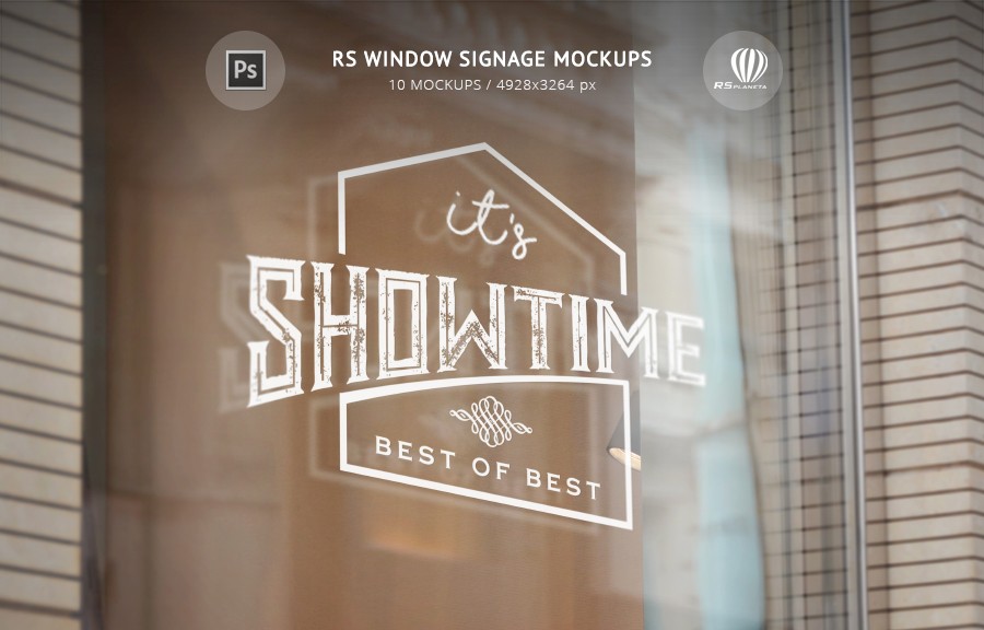 RS Window Signage Mockups – RSplaneta – Graphic Design