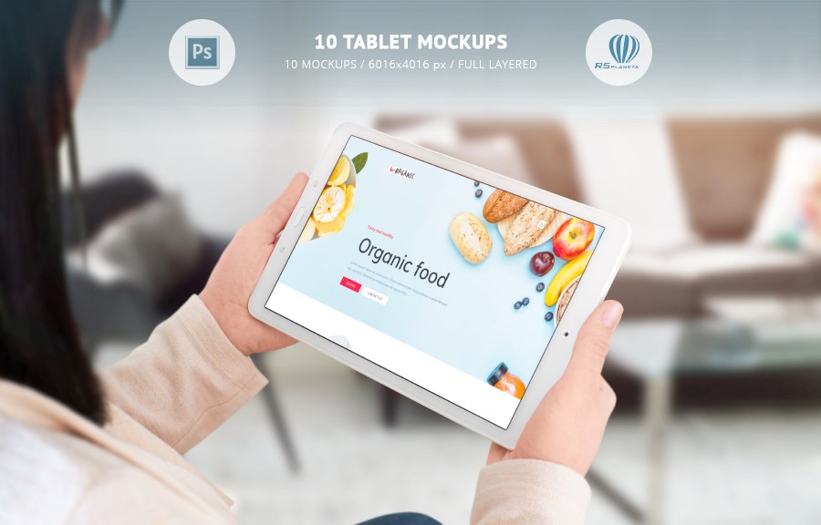 10 Tablet Mockups – RSplaneta – Graphic Design